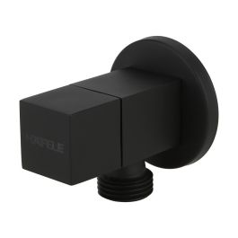 วาล์วปิด-เปิดน้ำ เหลี่ยม สีดำ495.60.826